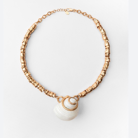 Zara | Jewelry | Zara Shell Necklacebrand Zarazara Necklace With ...